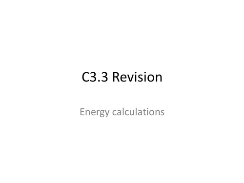 AQA GCSE Chemistry Unit C3.1, C3.2, C3.3 | Teaching Resources