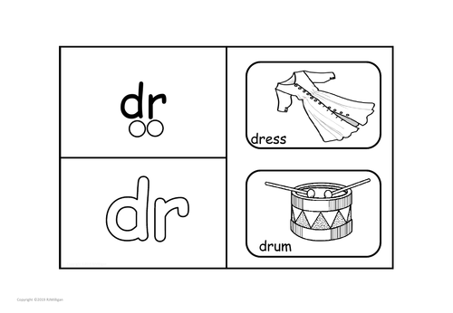 Phonics Initial Consonant Blend dr - CCVC Words, Presentations, Lesson ...
