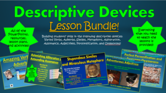 Descriptive Devices Lesson Bundle! | Teaching Resources
