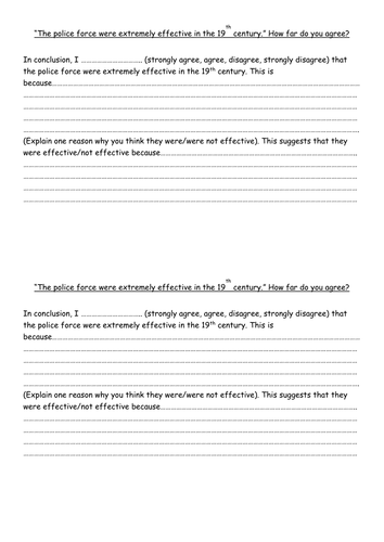 How effective were the police force in the 19th century? | Teaching ...