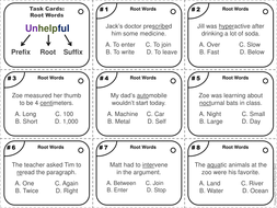 Root Words Task Cards | Teaching Resources