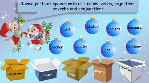 Parts of Speech - Christmas Themed | Teaching Resources