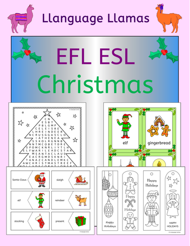 Christmas English vocabulary games, puzzles, cards and activities EAL ...