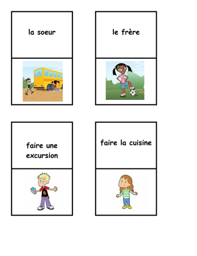 French Dominoes Level 2 Mod 1-5 | Teaching Resources