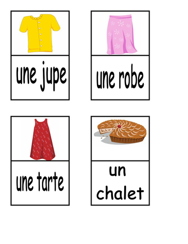 French Dominoes Level 1 Mod1-5 | Teaching Resources