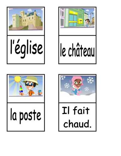 French Dominoes Level 1 Mod1-5 | Teaching Resources