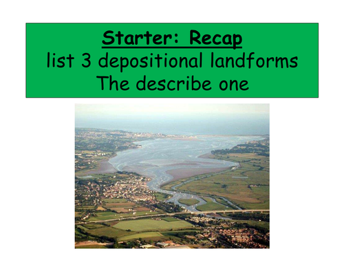 New AQA Transportation & deposition Processes and landforms | Teaching ...