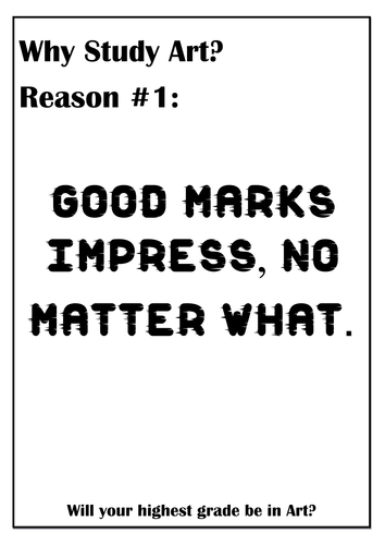Why study Art? A set of 12 Art Advocacy Posters. | Teaching Resources