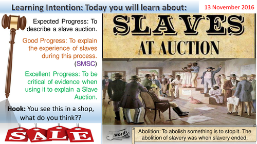 The Slave Trade. | Teaching Resources
