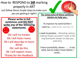 Responding to Marking - how to for students | Teaching Resources