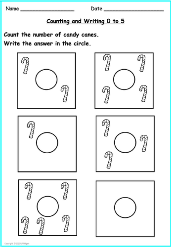 Christmas Theme Counting to 10 Presentation Displays Flash cards ...