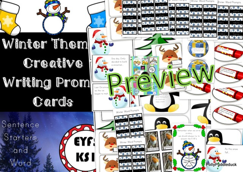 Winter Creative Writing Story Prompts for EYFS and KS1 | Teaching Resources