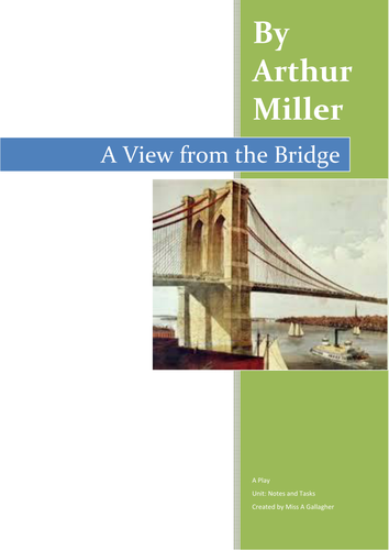 A View from the Bridge Resources | Teaching Resources