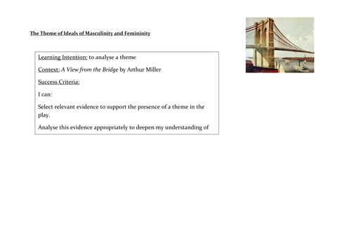 A View from the Bridge Resources | Teaching Resources