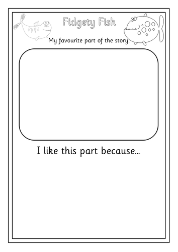 Fidgety Fish story resource pack- under the sea, seaside, sea life ...