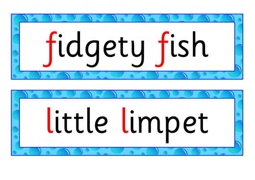 Fidgety Fish story resource pack- under the sea, seaside, sea life ...