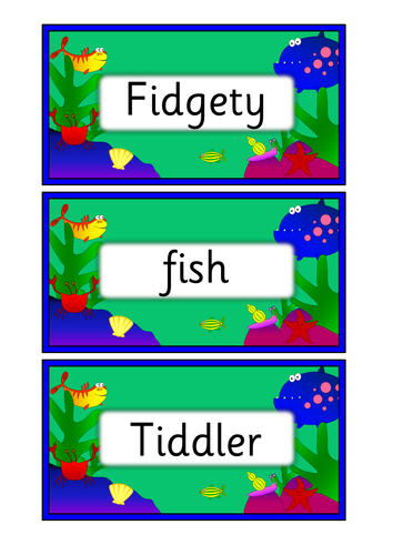 Fidgety Fish story resource pack- under the sea, seaside, sea life ...