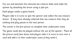 Fidgety Fish story resource pack- under the sea, seaside, sea life ...