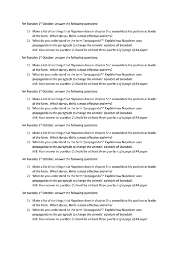 Animal Farm by George Orwell | Teaching Resources