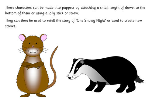 One Snowy night- Percy the Park Keeper story resource pack- winter ...