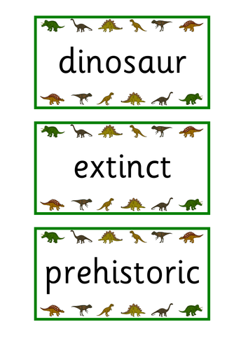 Dinosaurs topic pack- displays, literacy, numeracy, games, activities ...