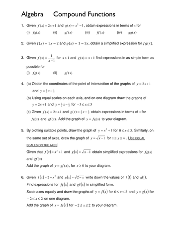 Composite Functions | Teaching Resources