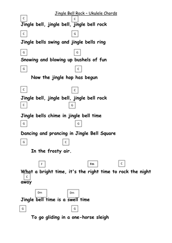 Christmas Music - Jingle Bell Rock Differentiated Resources | Teaching ...