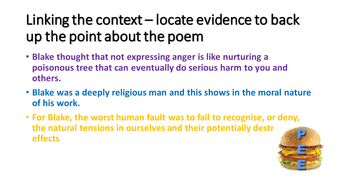 A poison tree William Blake GCSE poetry 9-1 | Teaching Resources