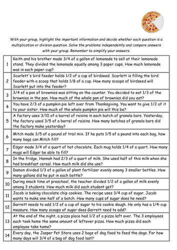 Fractions - Multiplying & Dividing Worksheets | Teaching Resources