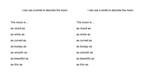 I took the moon for a walk POETRY lesson | Teaching Resources