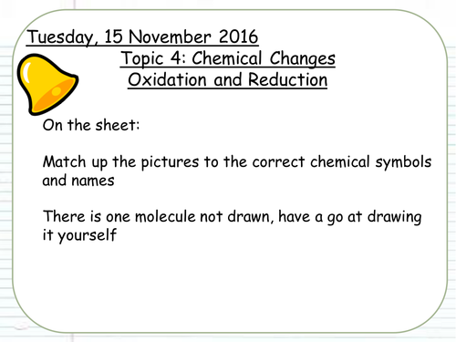 New AQA Chemistry Topic 4: Chemical Changes | Teaching Resources