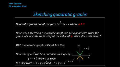 Sketching-Quadratic-Graphs | Teaching Resources Sketching-Quadratic-Graphs | Teaching Resources