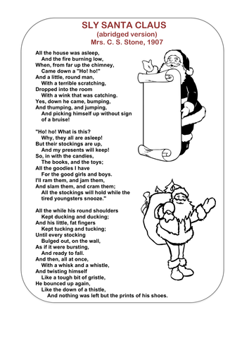 Christmas Poem & Two Activities | Teaching Resources