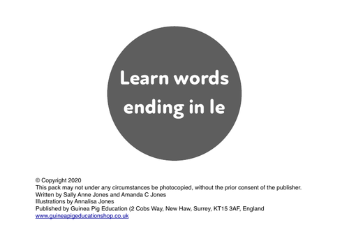 Learn Words Ending in le (as in apple) - Read the Story 'The Surprise ...