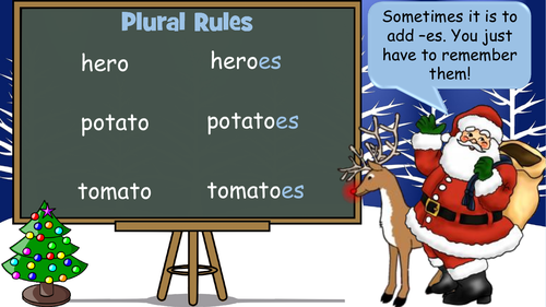 Plurals - Christmas Themed | Teaching Resources