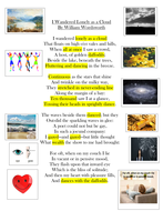 Poetry analysis and descriptive writing: Spring 'I Wandered Lonely as a ...