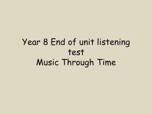 Classical Music Listening Test | Teaching Resources