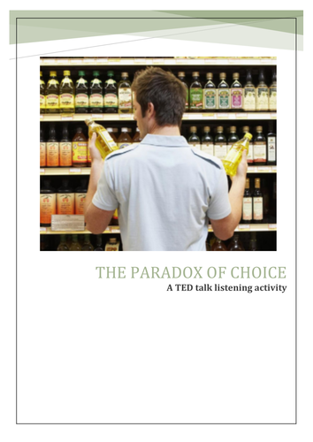 Viewing and Listening Activity TED talk | Teaching Resources