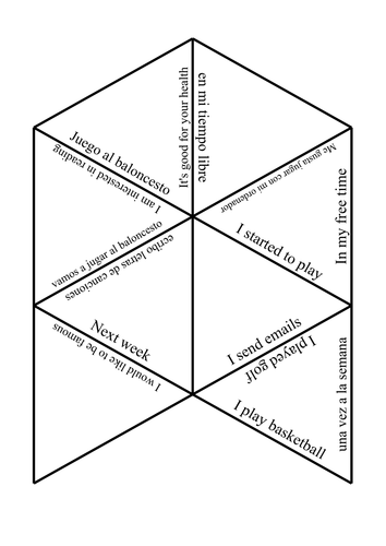 Bundle of Tarsia triangle puzzles suitable for KS3/4 Spanish | Teaching ...