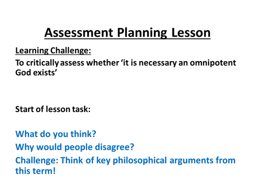 Philosophy of Religion SOW Y9 | Teaching Resources