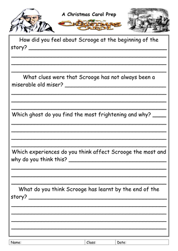 A Christmas Carol (Real Reads) Guided Reading Activities | Teaching ...