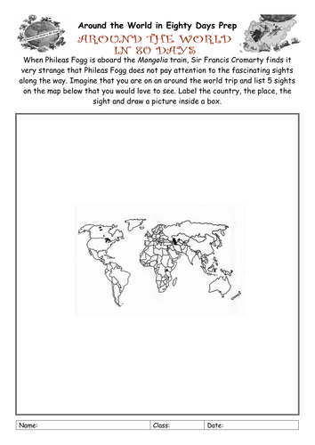 Around the World in Eighty Days (Real Reads) Guided Reading Activities ...