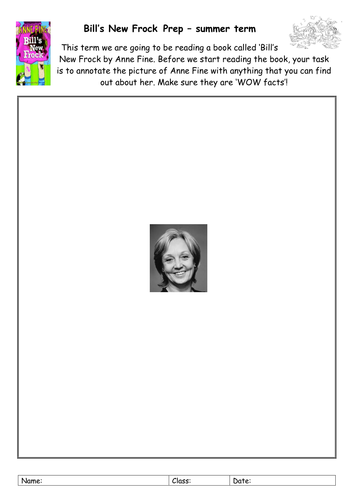 Bill's New Frock Guided Reading Activities | Teaching Resources