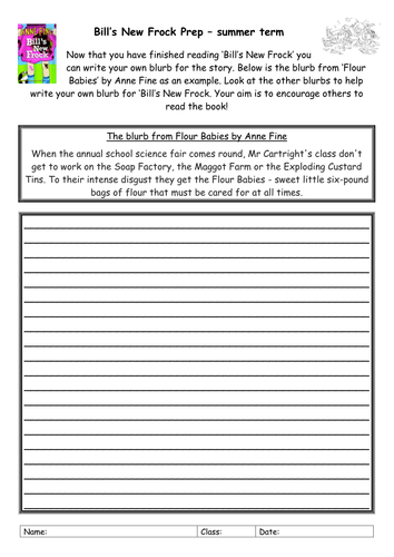 Bill's New Frock Guided Reading Activities | Teaching Resources