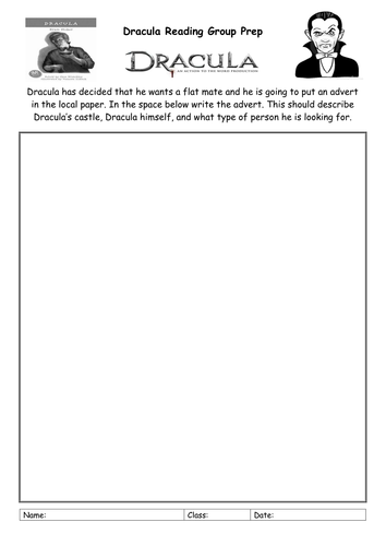 Dracula (Real Reads) Guided Reading Activities | Teaching Resources