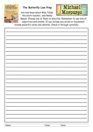 The Butterfly Lion Guided Reading Activities | Teaching Resources