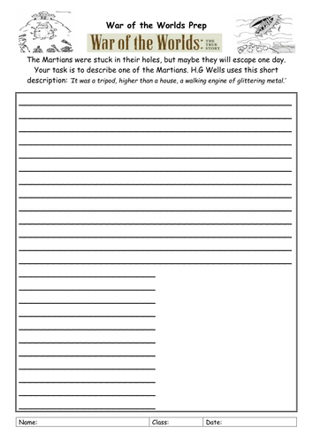 War of the Worlds (Real Reads) Guided Reading Activities | Teaching ...