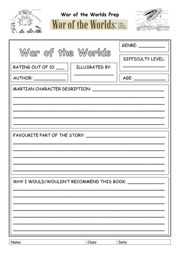 War of the Worlds (Real Reads) Guided Reading Activities | Teaching ...