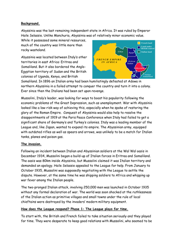 IGCSE League of Nations | Teaching Resources