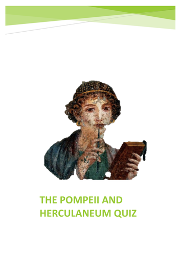 Pompeii and Herculaneum Quiz | Teaching Resources